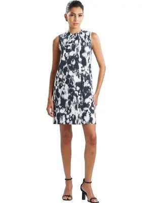 Natori Abstract Shift Dress - Black