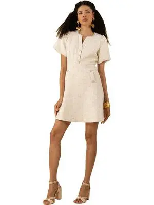 Hale Bob Maxine Boucle Tweed Mini Dress - Neutral