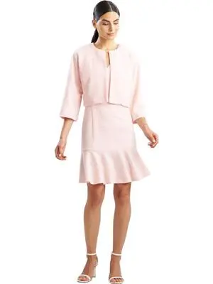 Natori Tweed Short Jacket - Pink