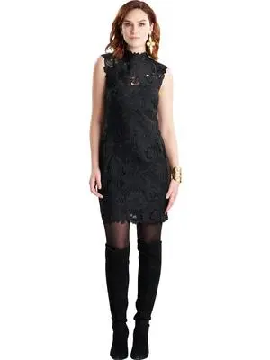 Natori Shinrin Lace Sheath Dress - Black