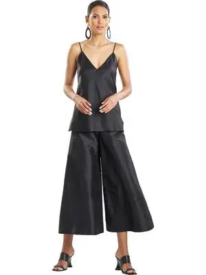 Natori Couture Silk Dupioni Cami - Black