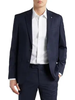 ALLSAINTS Ross Slim Fit Stretch Wool Sport Coat - Navy