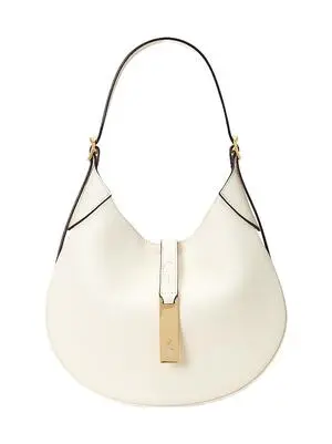Polo Ralph Lauren Polo Id Leather Small Shoulder Bag - White
