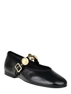 Dolce Vita Relan Mary Jane Ballet Flat - Black Leather