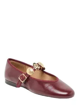 Dolce Vita Relan Mary Jane Ballet Flat Oxblood Leather