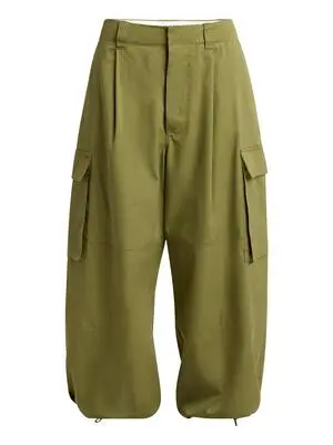 Loewe Cargo Baggy Trousers - Khaki Green