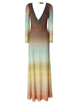 Missoni Flared Dégradé Long Dress - Multicoloured