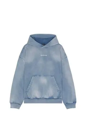 Balenciaga Medium Fit Hoodie - Blue