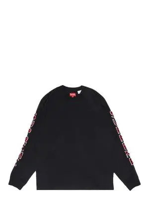 Supreme Cut Out Long-sleeve Top - Black