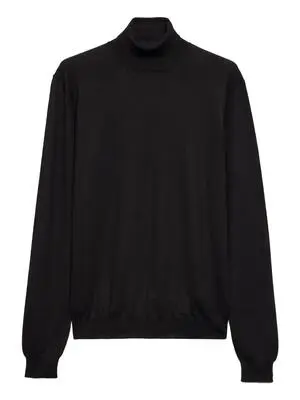 Prada Cashmere And Silk Turtleneck Sweater - Black
