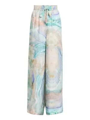 Zimmermann Illuminate Track Pants - Blue Agate