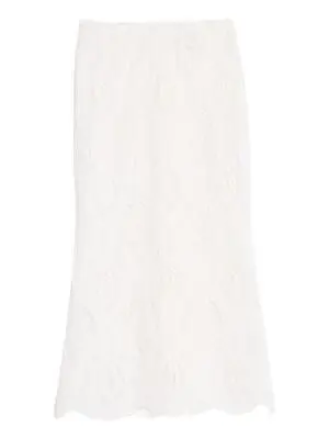JBQ Kenzie Eyelet-embroidered Maxi Skirt - Off White