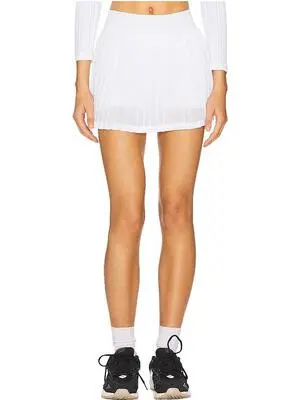 Free People Rally Ruffle Mini Skort - White