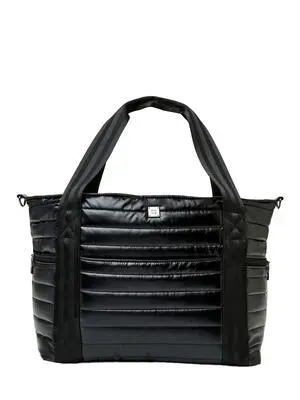 THINK ROYLN Jetset Wingman Tote - Pearl Black