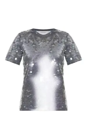 Sportmax Sequin-embellished T-shirt - Black