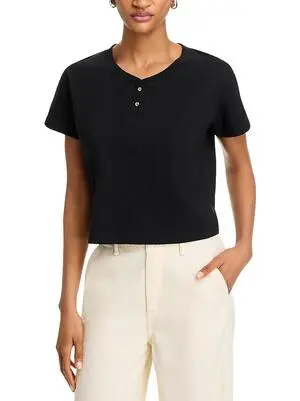 LESET Margo Henley Tee - Black