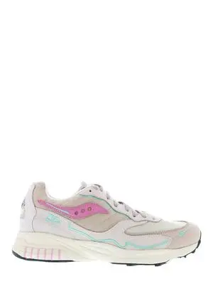 Saucony 3d Grid Hurricane Premiumin Sneakers - Cream/pink