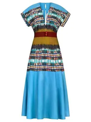 Silvia Tcherassi Sakura Midi Dress - Blue