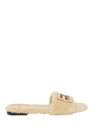 Fendi Baguette Slides - Tan