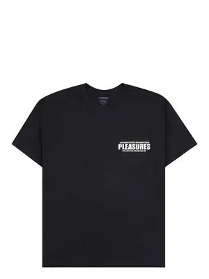 PLEASURES Staff Pocket T-shirt - Black