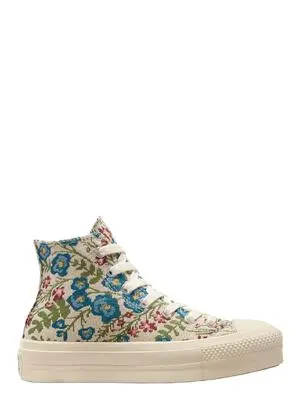 CONVERSE Chuck Taylor All Star Lift Platform High Floral Tapestry Cream