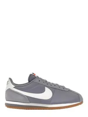 Nike Cortez Textile Sneakers Cement Grey/gum Light Brown/safety Orange
