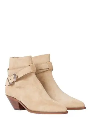 Isabel Marant Deivy 50 Suede Ankle Boots - Beige