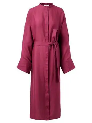 Gabriela Hearst Tilda Belted Linen Tunic - Pink