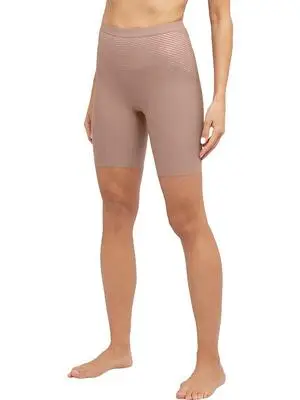 Spanx Spanxshape Mid Thigh Shorts - Cafe Au Lait