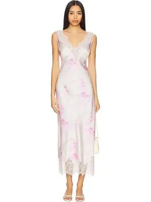 LoveShackFancy Serene Midi Dress - Vanilla Sorbet