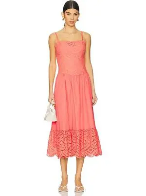 Astr The Label Nathalia Dress - Coral
