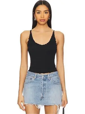 Free People Pucker Up Seamless Top - Black