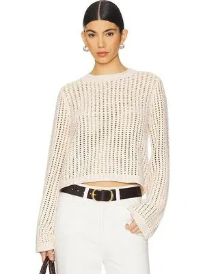 FRAME Crochet Bell Sweater - Alabaster