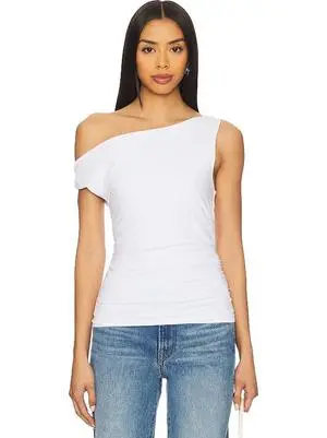 BOBI Twist Off-the-shoulder Top - White