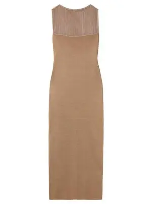 Khaite Ruslan Knitted Maxi Dress - Brown