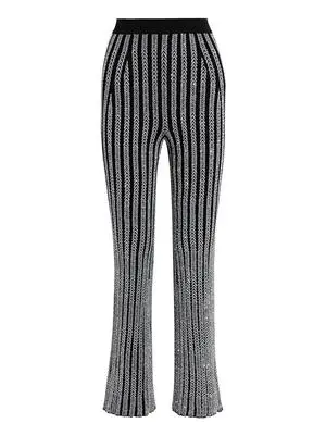 Missoni Sequin-embellished Flared Pants - Silver