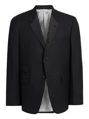 Thom Browne Wooltwill Blazer - Black