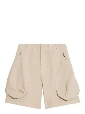 Jacquemus Cotton Cargo Shorts - Beige