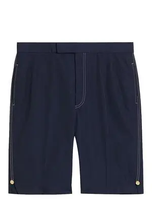 Thom Browne Poplin Shorts - Navy