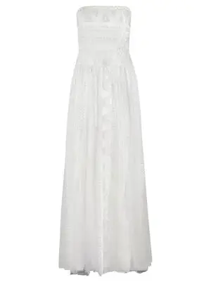 ERMANNO FIRENZE Strapless Maxi Dress - White
