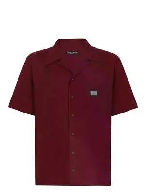 Dolce & Gabbana Logo-plaque Shirt - Red
