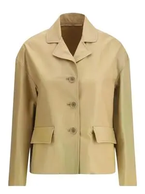 SALVATORE SANTORO Leather Blazer - Neutrals
