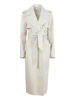 Fleur Du Mal Cotton Trench Coat - Neutrals