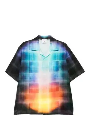 Casablanca Gradient Check Shirt - Blue