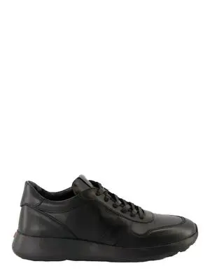 TOD'S Leather Lace-up Sneakers - Black
