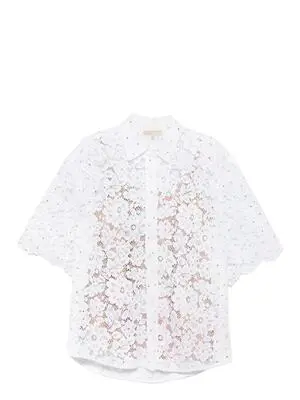 Michael Kors Studded Lace Shirt - White