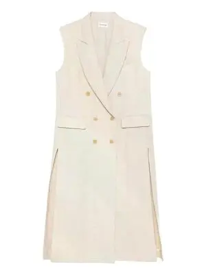 P.a.r.o.s.h Linen Coat - Neutrals