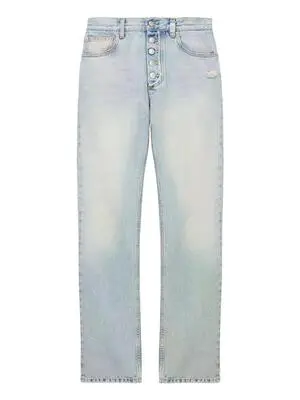 Alexander McQueen Cotton Jeans - Blue