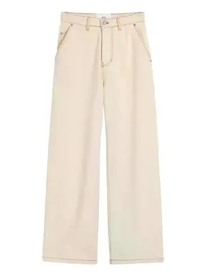 Ami Wide-leg Jeans - White
