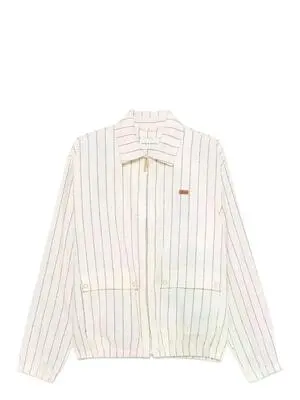 Drole De Monsieur Striped Jacket - Neutrals